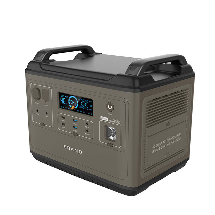 110V Solar Backup Generator For Home , Aluminum 2000 Watt Solar Power ...