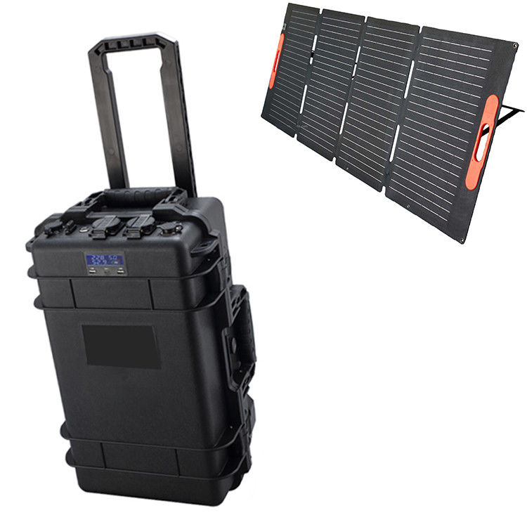 Lithium Phosphate Suitcase Solar Generator , 3072Wh Solar Panel Off ...