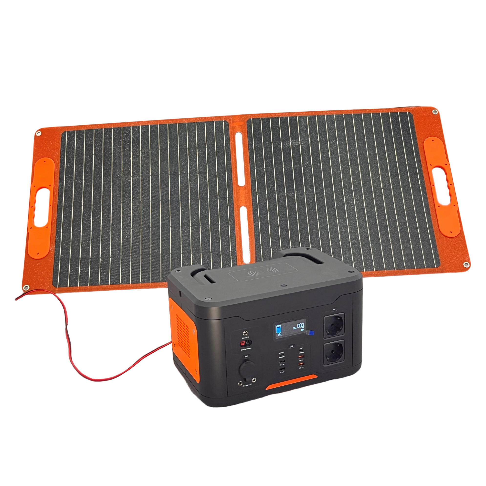 110V-230V Portable Solar Powered Power Station 324000mAh Li Ion For ...